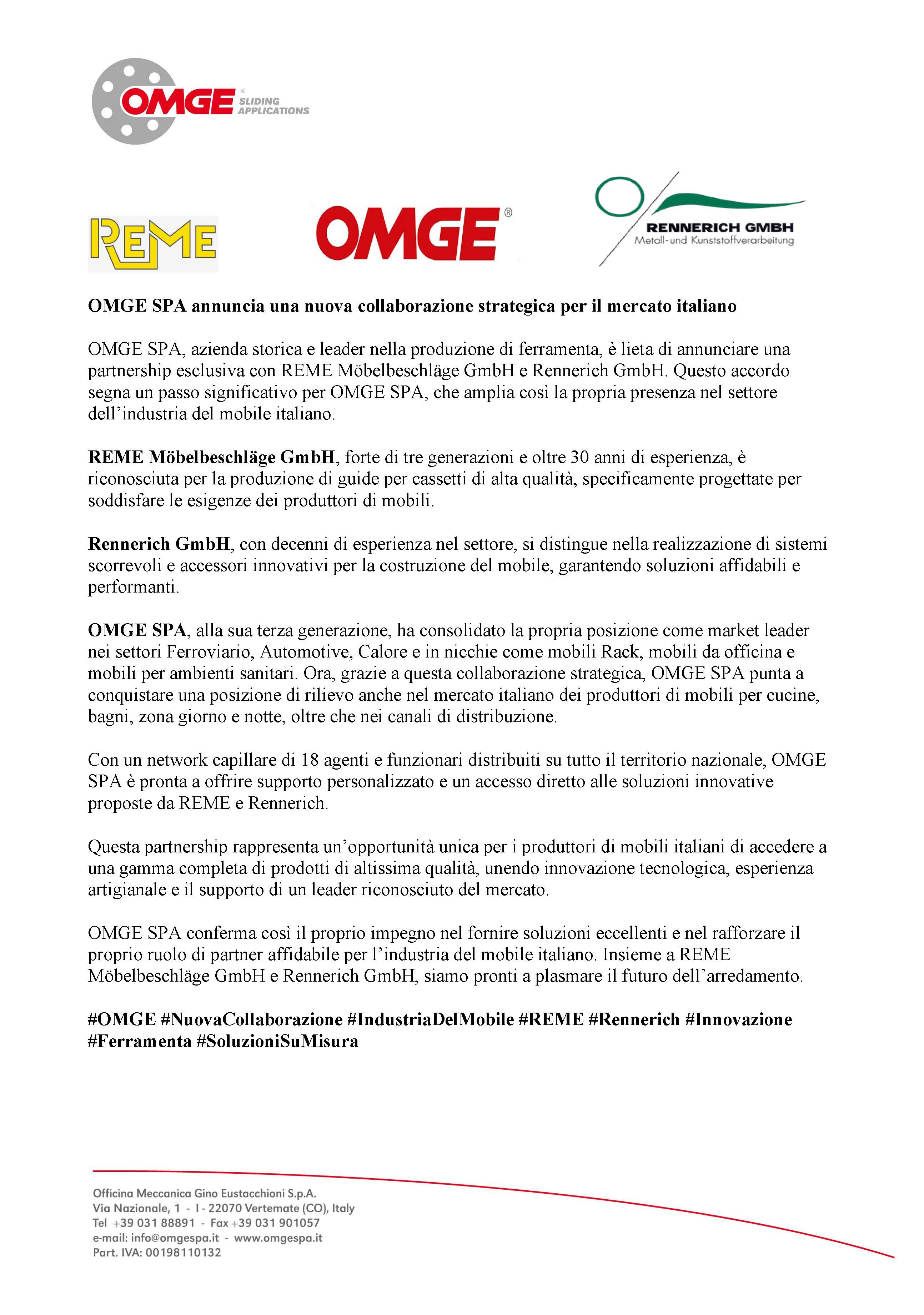 Guide telescopiche e sistemi scorrevoli | Omge Spa